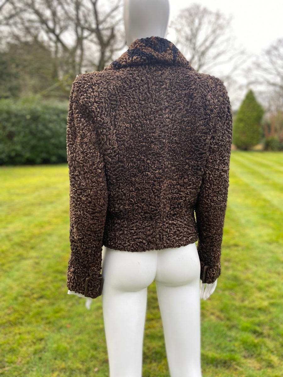 Revillon Paris New York Astrakhan Biker Jacket – Marina Vintage Uk